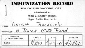 Learning vaccinology from an immunization record